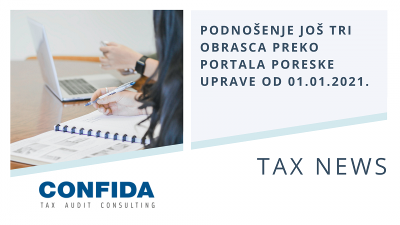 Poreska uprava omogućila podnošenje još tri obrasca preko portala ...